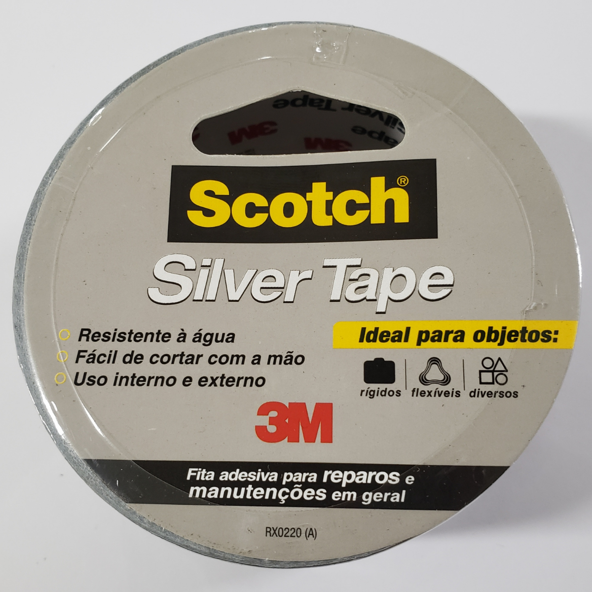 Fita 3M Reforçada Silver Tape 45mm X 5m Prata