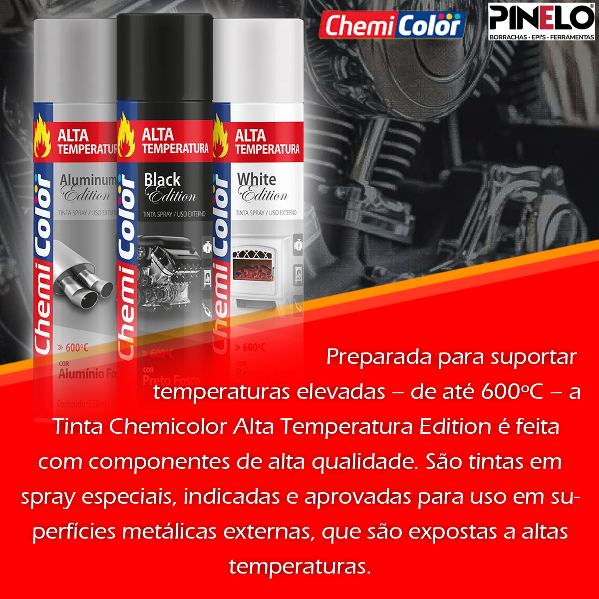Tinta Spray Alta Temperatura